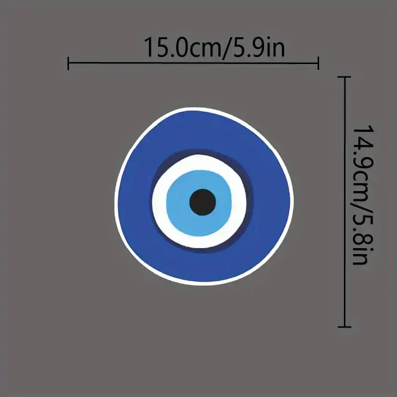 🧿🚗 Evil Eye Car Decal – Protection with Style for Your Ride!